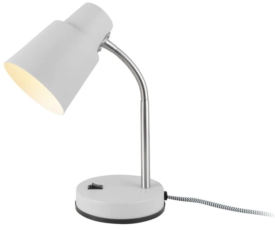 Bílá stolní lampa Leitmotiv Scope, výška 30 cm