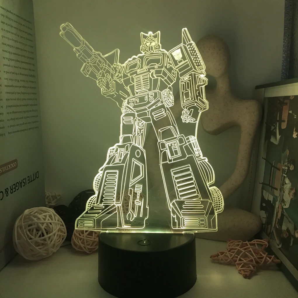 3D LED Lampička Optimus Prime Transformers | BIANO
