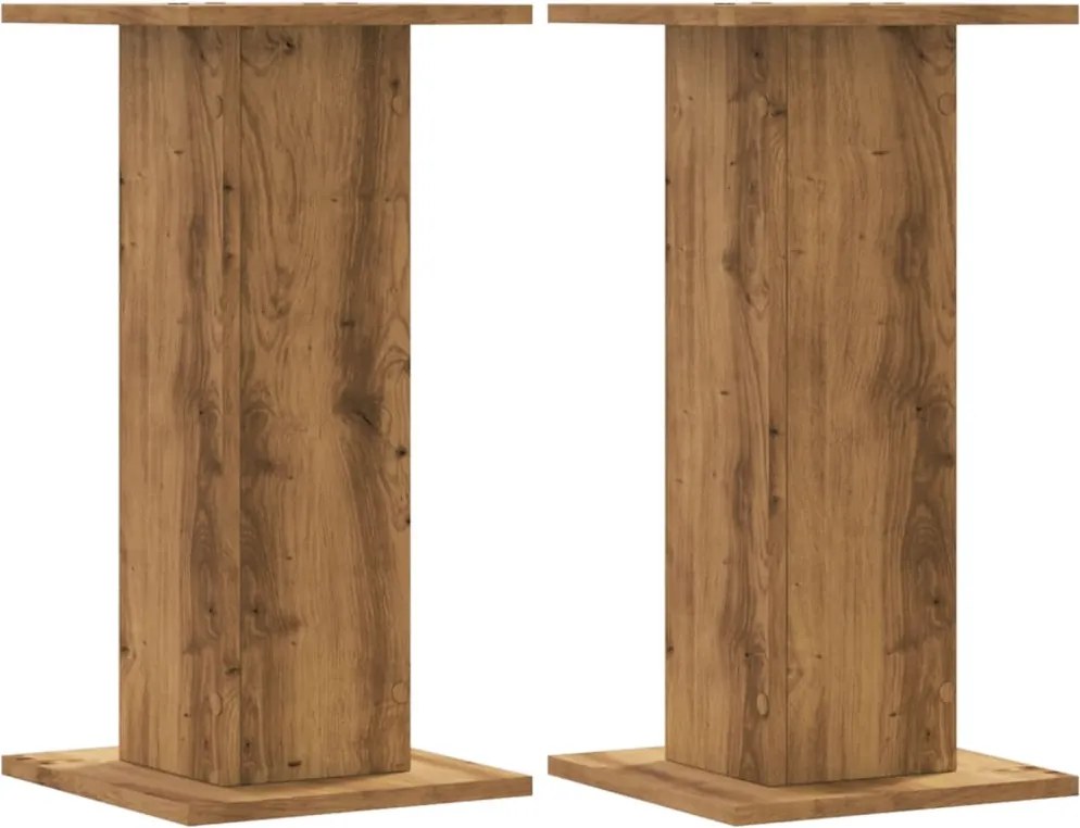 Stojany na rostliny 2 ks dub artisan 30 x 30 x 60 cm kompozit 3307863