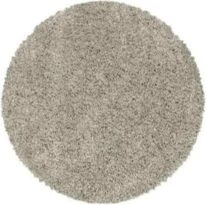 Ayyildiz, Kusový koberec Sydney Shaggy 3000 natur kruh, 200x200 (průměr) kruh, béžová, ložnice