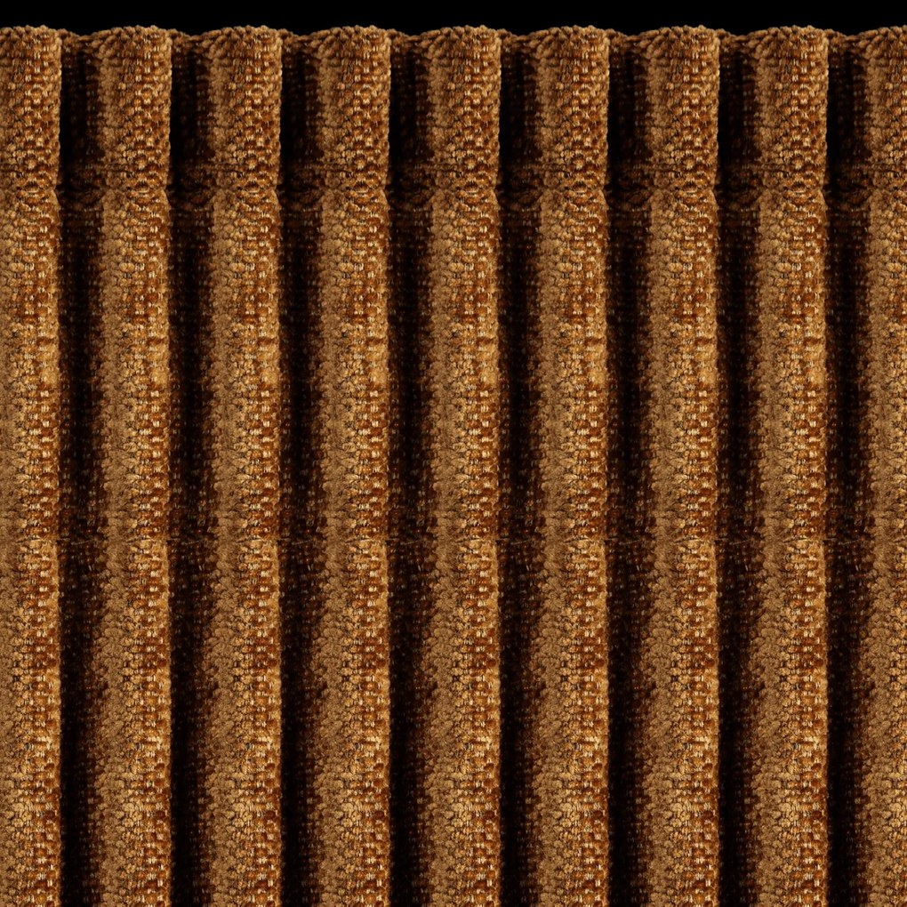 ZATEMŇOVACÍ ZÁVĚS NA PÁSCE NESKA 140X270 CM MEDOVÝ