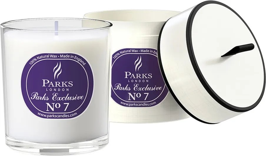 Svíčka s vůní orchideje a lotusového květu Parks Candles London Exclusive, 50 hodin hoření