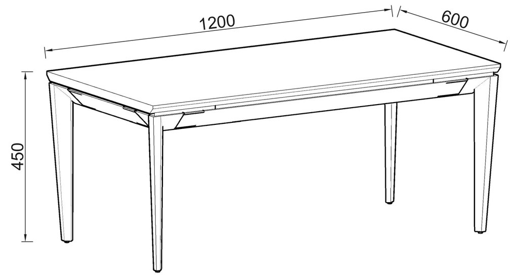 Kancelářský stůl Houseland Profit Office 01 120 cm dub přírodní