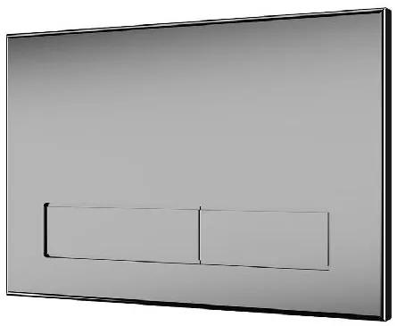 Sanela Příslušenství - Dvojčinné splachovací tlačítko splachování WC, do rámu SLR 21, nerez SLW 54