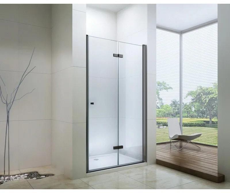 Sprchové dveře skládané MEXEN LIMA černé 90 cm