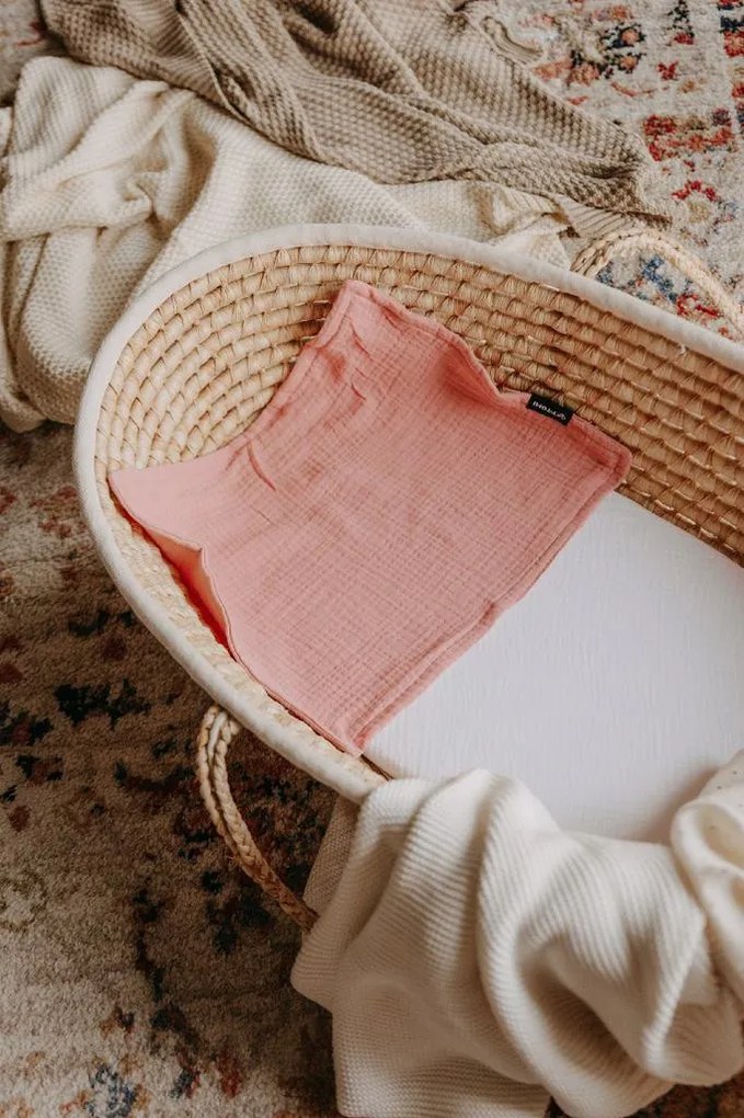 T-tomi Bio mušelínová plena pod hlavičku Pink