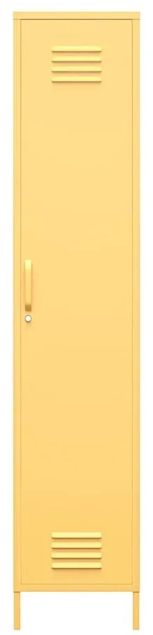 Žlutá kovová uzamykatelná skříň 38x185x40 cm Cache – Novogratz