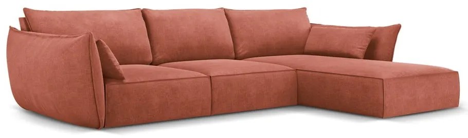 Červená rohová pohovka (pravý roh) Vanda – Mazzini Sofas