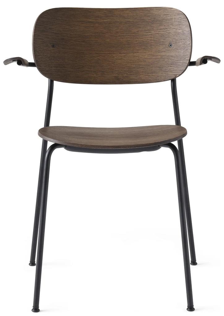 AUDO (MENU) Židle Co Chair s područkami, Black / Dark Oak