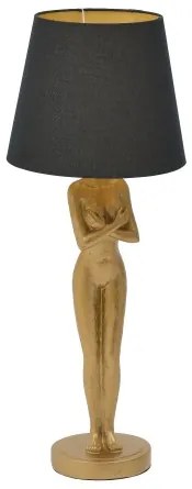 Vysoká zlacená figurální lampa v glamour stylu Markýza andělů 78cm