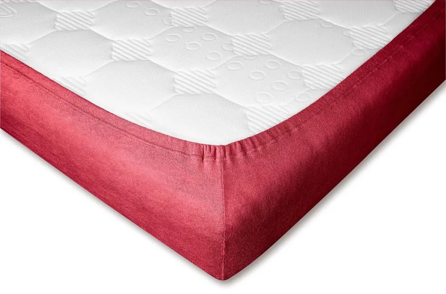 Dadka Froté prostěradlo vínová C  Froté prostěradlo vínová 35x75x2 cm do kočárku