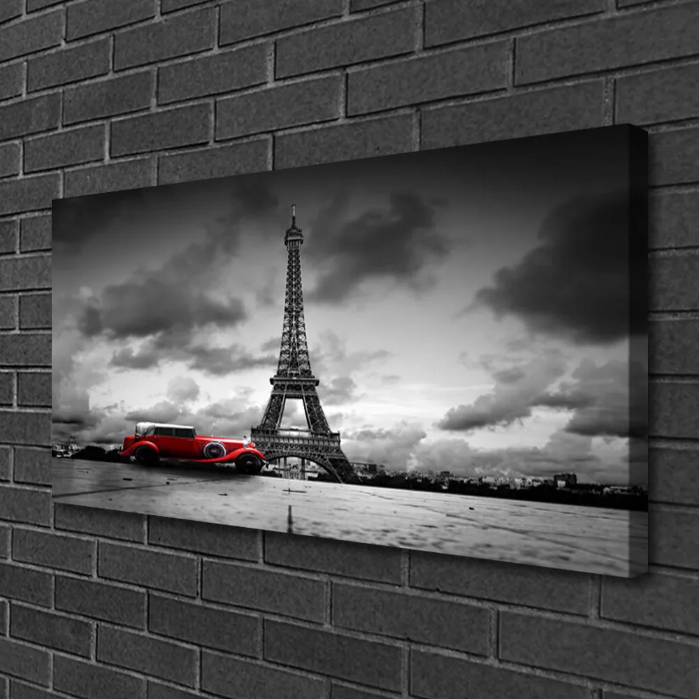 Obraz na plátně Eiffelova Věž Paříž Výhled 125x50 cm