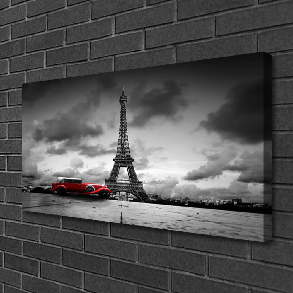 Obraz na plátně Eiffelova Věž Paříž Výhled 140x70 cm