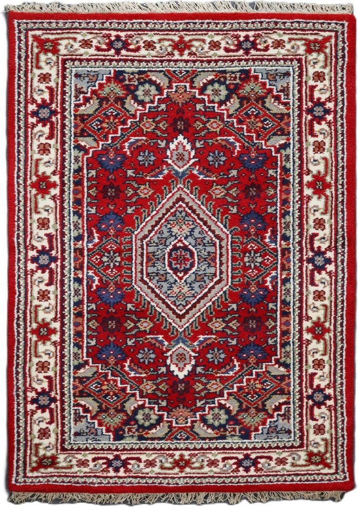 Asra, Kusový ručně tkaný koberec Bidjar red, 90x160, červená, ložnice