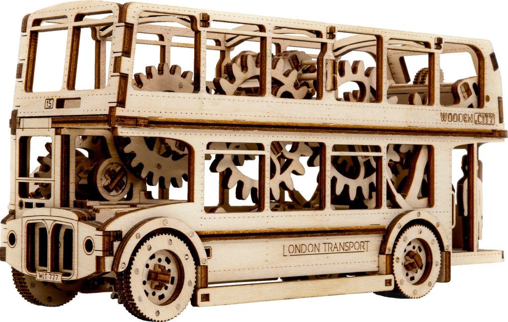 3d puzzle wooden city londýnský autobus 216 dílů