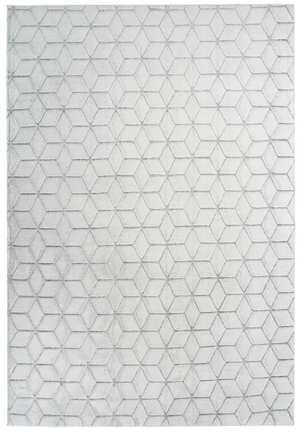 Kusový koberec Vivica 125 Bílá / Anthrazit 160 x 230 cm