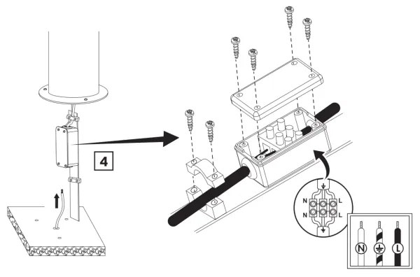 Venkovní lampa RINO 1xE27/12W/230V IP54 44 cm černá