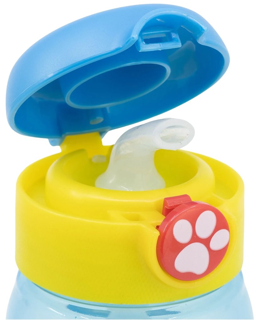 Plastová láhev na pití s brčkem a víčkem Tlapková patrola - Paw Patrol - 510 ml