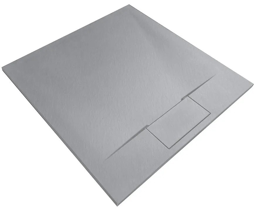 Sprchová vanička čtvercová Bazalt Grey 90x90x2,5 Rea K4105