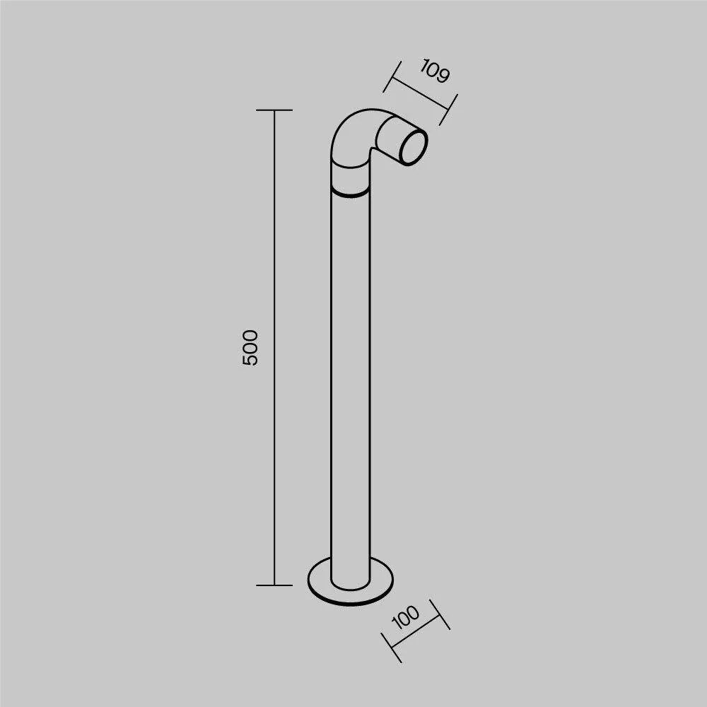 M O477FL-L2GF3K Venkovní stojací svítidlo Sleek 3000K 2W teplá bílá 150lm grafit ocel IP65 - MAYTONI