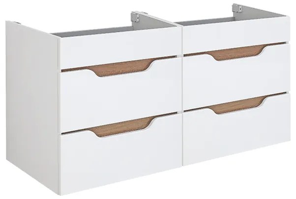 Comodo Koupelnová skříňka s keramickým dvojumyvadlem Ithaca W 120