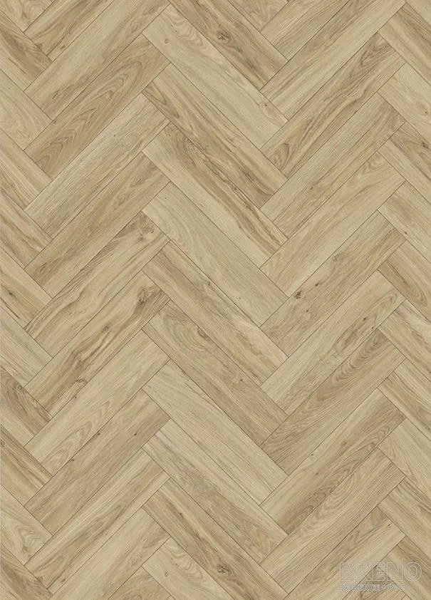 Breno PVC MAXIMA PLUS Estate Oak S61 - světlé parkety, šíře 100 cm