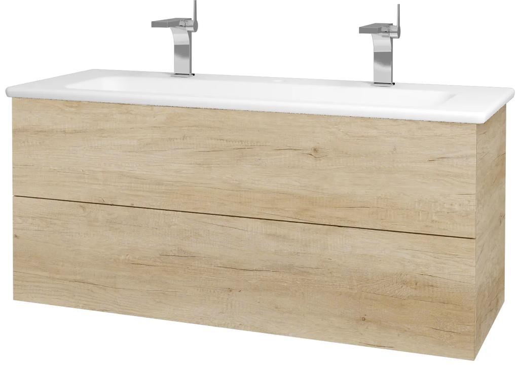 Dřevojas Koupelnová skříň VARIANTE SZZ2 120 (umyvadlo Euphoria) Varianta: N01 Bílá lesk / IND Individual