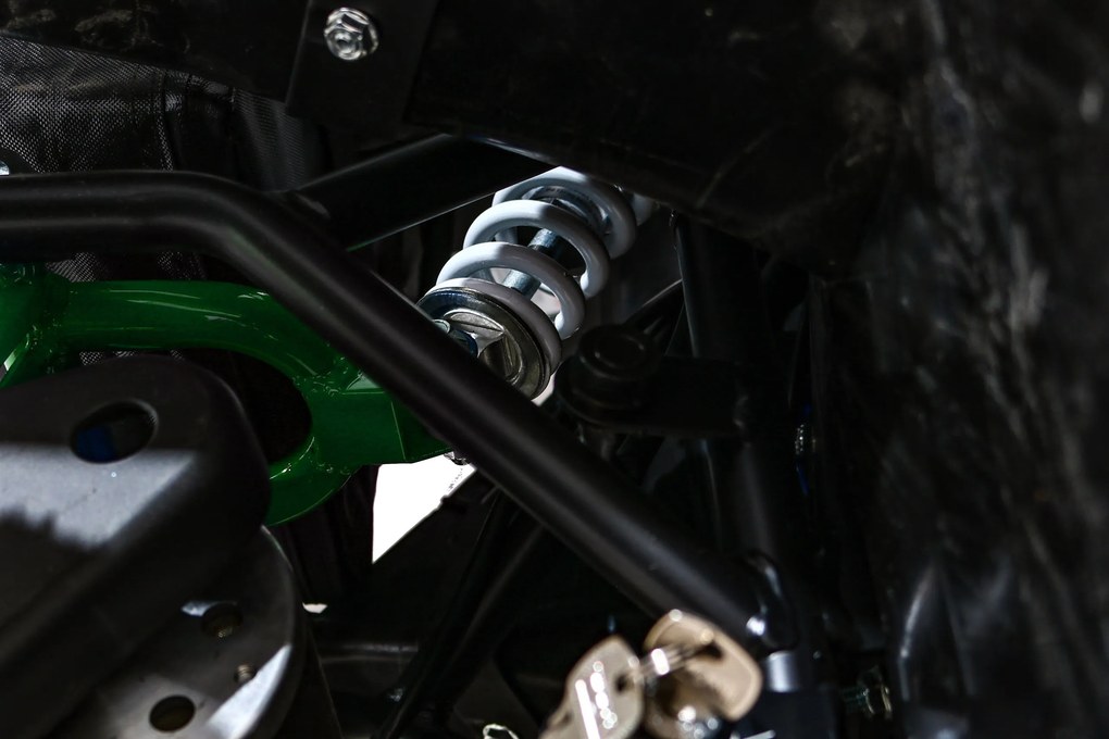 Ramiz Čtyřkolka na baterie E-STAR zelená 35 km/h + motor 1000W + nafukovací kola + nastavení sedadla
