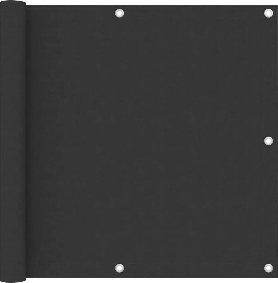 vidaXL Balkonová zástěna 90 x 500 cm 100% polyester oxford [134870] Barva: světle šedá