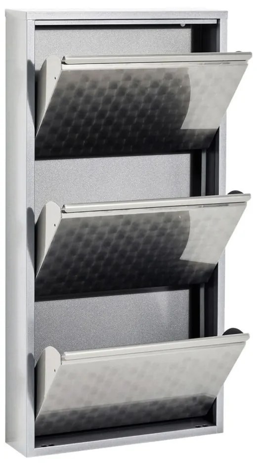 Kovový botník ve stříbrné barvě Kare Design Caruso
