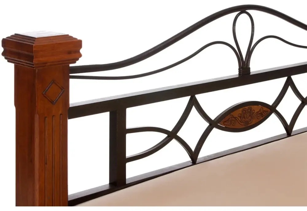 furniture-nabytek.cz - Postel Byzantia 200x200 hnědá