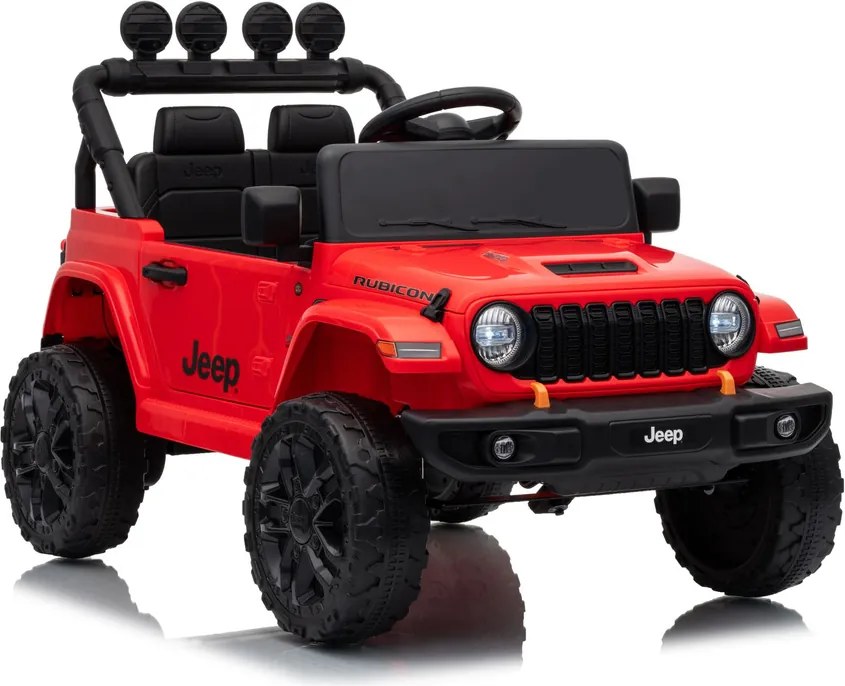 LEAN CARS Akumulátorové vozidlo Jeep Rubicon DK-JWR558 24 V, červené