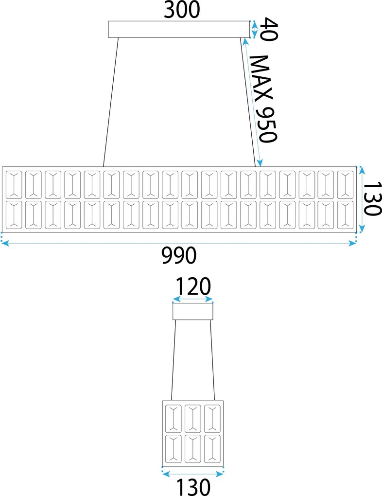Toolight Toolight, LED křišťálové stropní svítidlo APP1566-CP, zlatá, OSW-06403