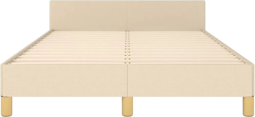 Rám postele bez matrací krémově 120x190 cm textil 3270504