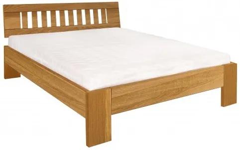 Drewmax LK293 160x200 cm dřevěná postel masiv dub dvojlůžko