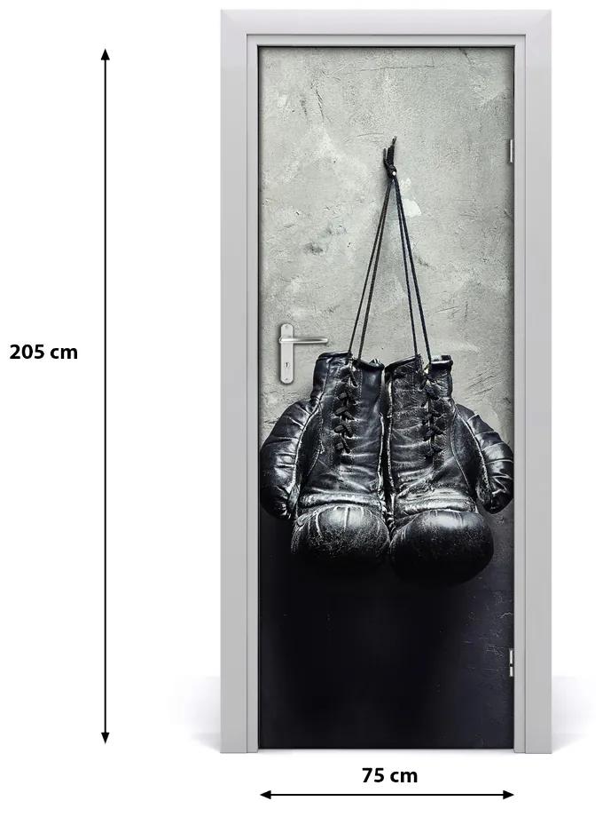 Fototapeta samolepící dveře boxerské rukavice 75x205 cm