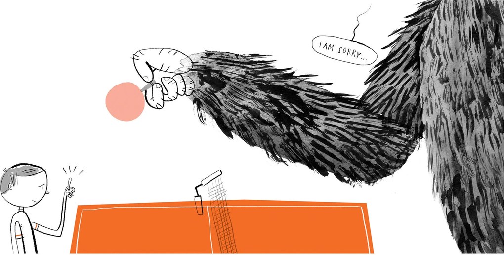 Milan Starý | Proč nehraje King Kong ping pong Rám: Bílý, Velikost: 20 x 30 cm