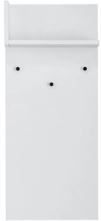 Danish style Nástěnný věšák Vogue, 83 cm, bílá