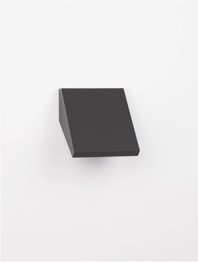 NV 9492620 Venkovní nástěnné svítidlo PARRIS antracitový hliník a čiré sklo LED 8.6W 3000K 220-240V 101st. IP65 - NOVA LUCE
