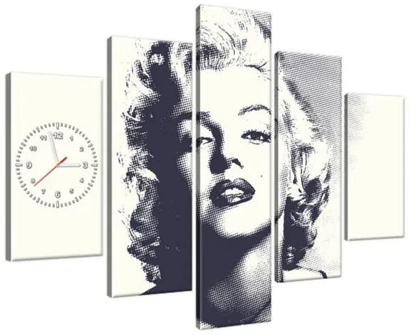 Tištěný obraz s hodinami Marilyn Monroe 150x105cm ZP735A_5H