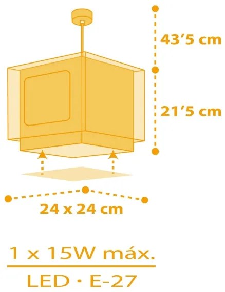 Dalber 63402 - Dětský lustr MY FARM 1xE27/15W/230V