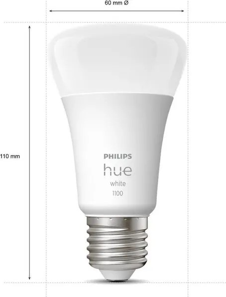 Philips Hue Bluetooth žárovka LED E27 SKL000388887 Bílá