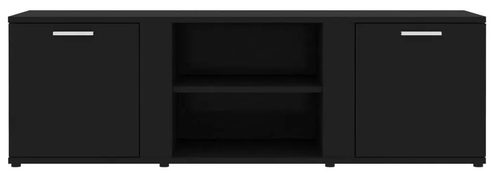 TV stolek černý 120 x 34 x 37 cm dřevotříska