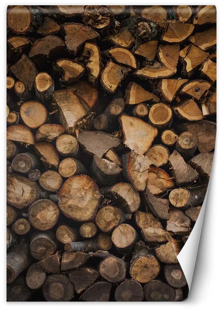 Gario Fototapeta Naskládané dřevo Materiál: Vliesová, Rozměry: 100 x 140 cm