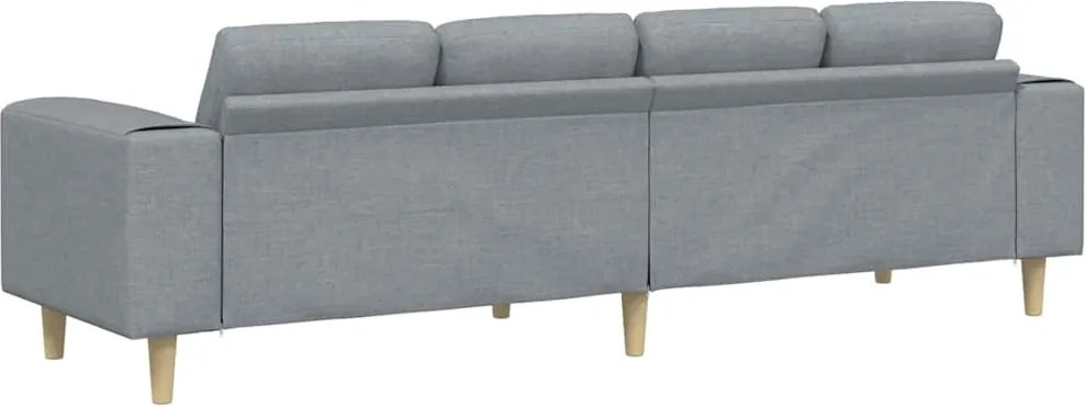 Pohovka do obývacího pokoje Světle šedá 250 x 77 x 76 cm 3335081