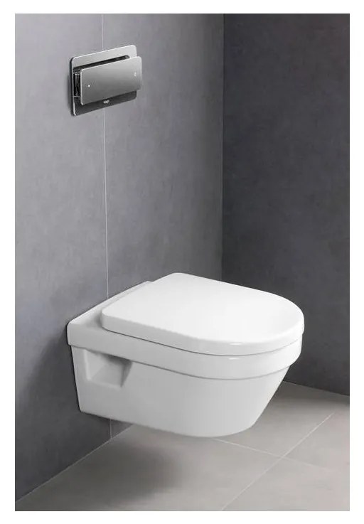 Villeroy & Boch Villeroy &amp; Boch ARCHITECTURA - WC mísa bezrámová, 530x370 mm, závěsný model, bílá Alpin CeramicPlus 5684R0R1