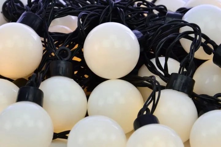 Zahradní párty osvětlení s 20 LED světly, 16 m, teplá bílá
