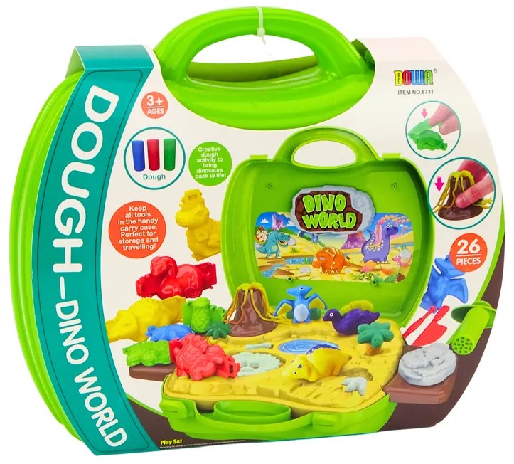 RKToys Plastelína Svět dinosaurů v kufříku