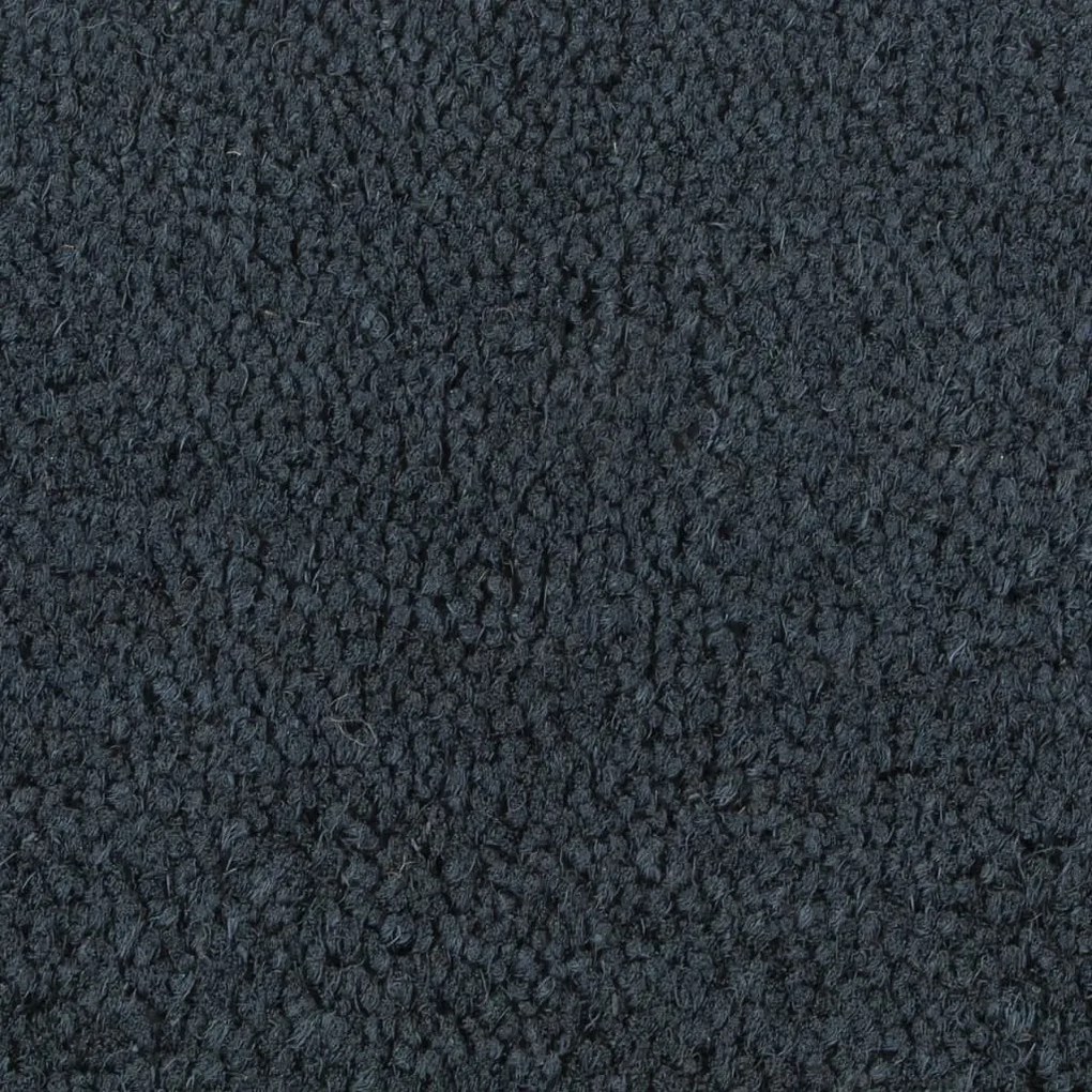 Rohožka před dveře tmavě šedá půlkruh 60x90 cm kokosové vlákno 155590