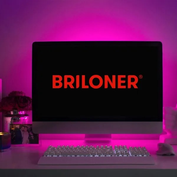 Brilo - LED RGB Stmívatelný pásek 6,6m LED/6W/USB + DO